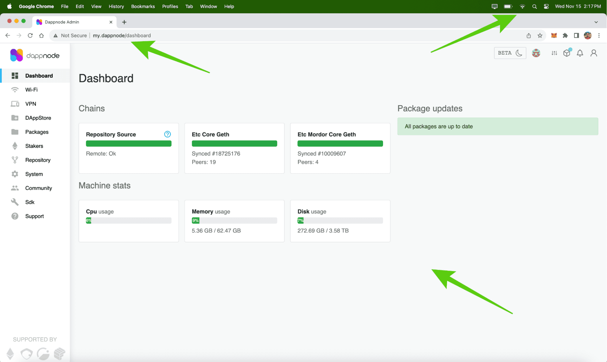 Using the DappNode VPN With Your ETC Nodes - Ethereum Classic