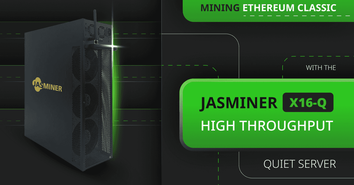 Mining Ethereum Classic With the Jasminer X16-Q High Throughput Quiet ...