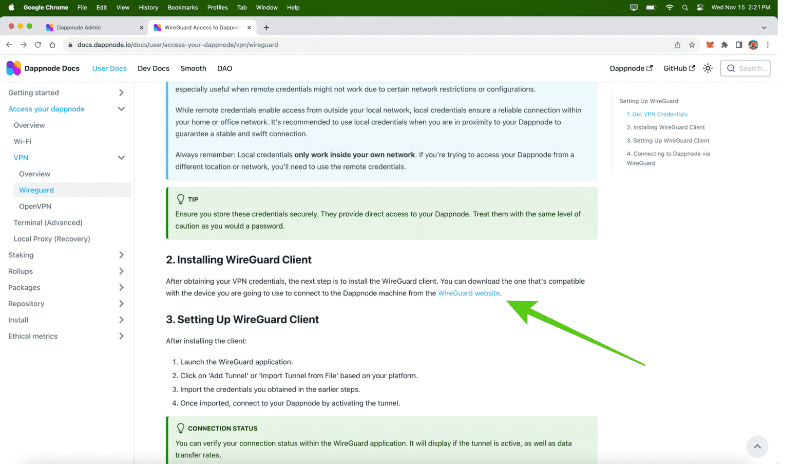 Using the DappNode VPN With Your ETC Nodes - Ethereum Classic