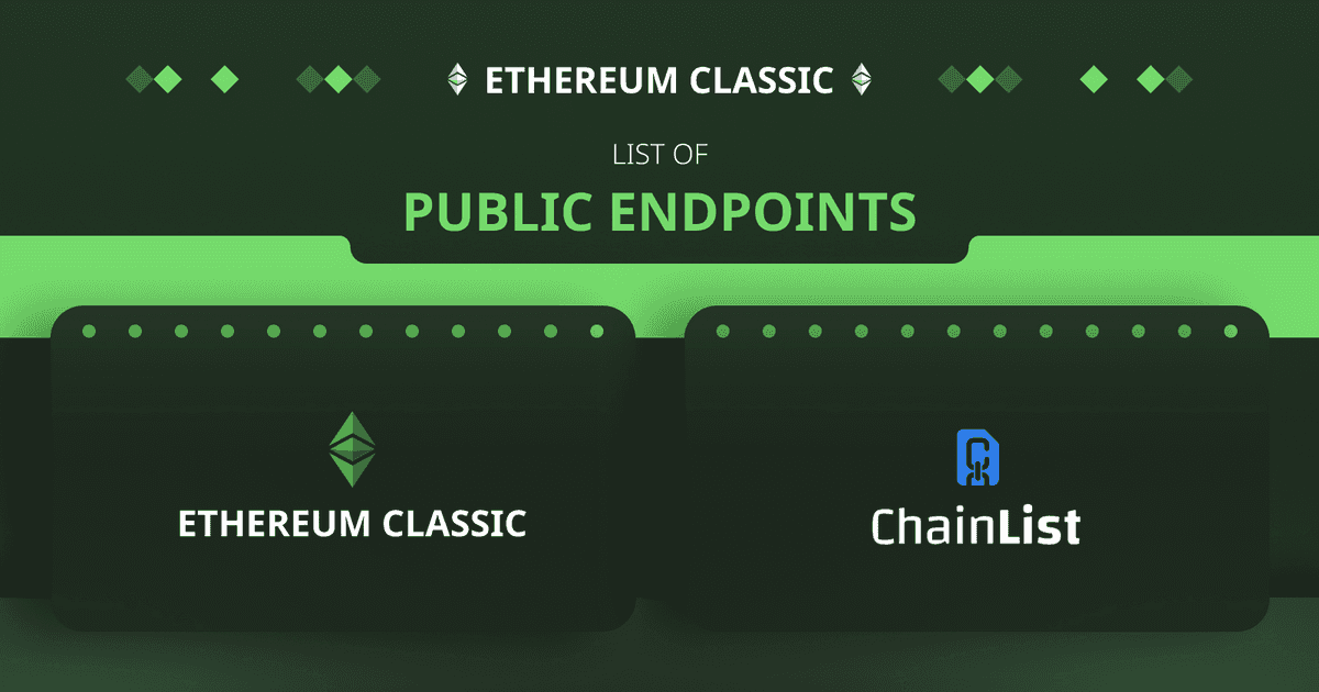 Ethereum Classic List of Public Endpoints