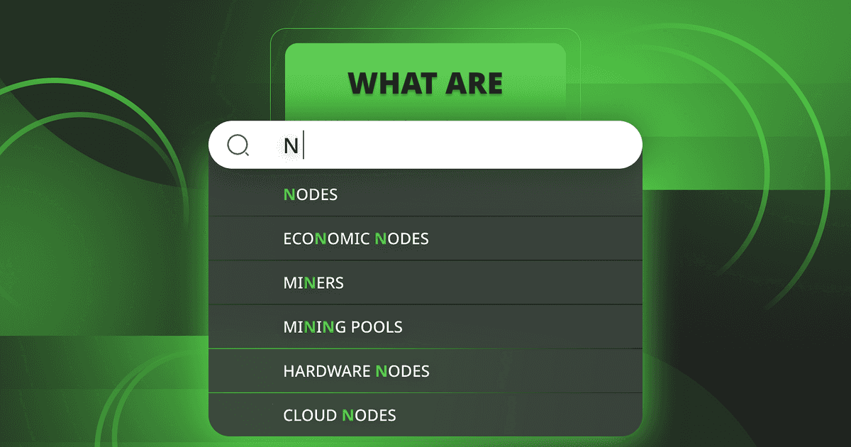 What Are Nodes, Economic Nodes, Miners, Mining Pools, Hardware Nodes ...